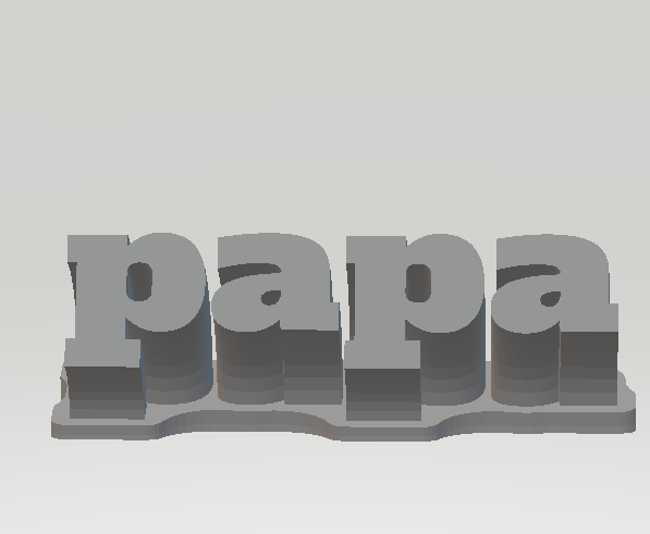 papa (naamplaatje) by Liam Van Hout | Download free STL model ...