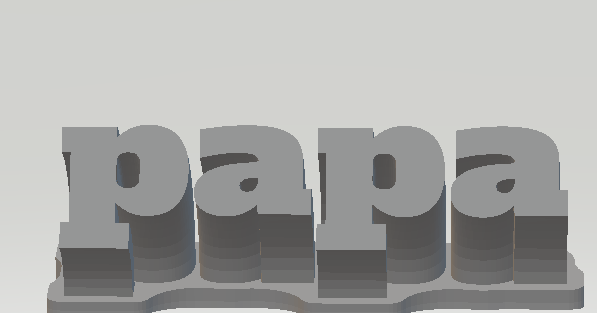 papa (naamplaatje) by Liam Van Hout | Download free STL model ...