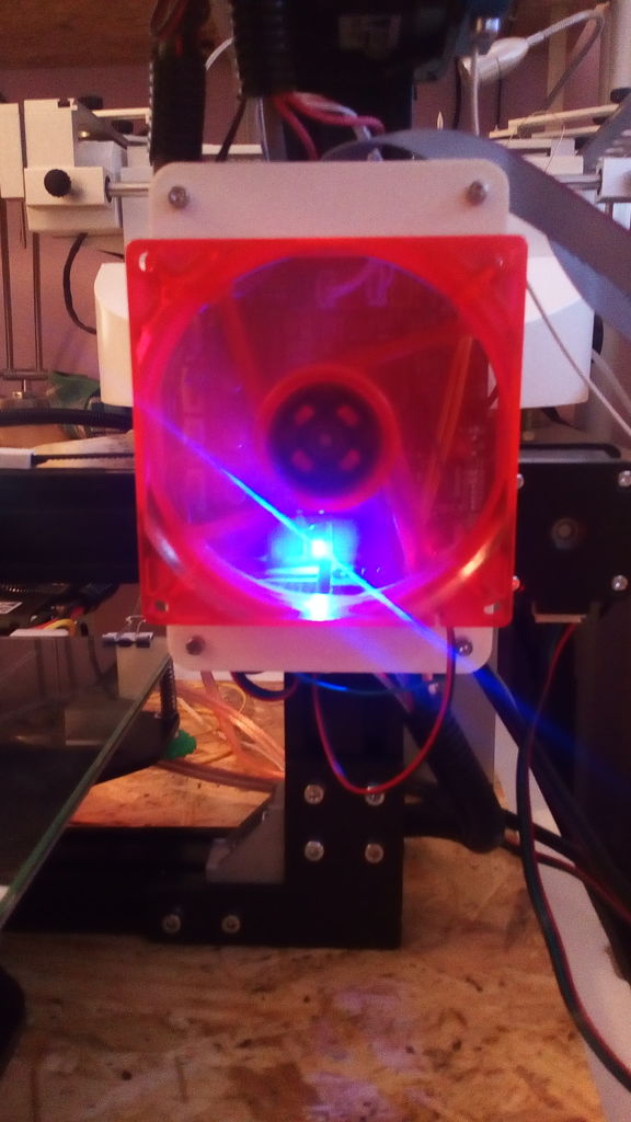 Tevo Tarantula MKS-Base 92mm fan mount by olala2 | Download free STL ...