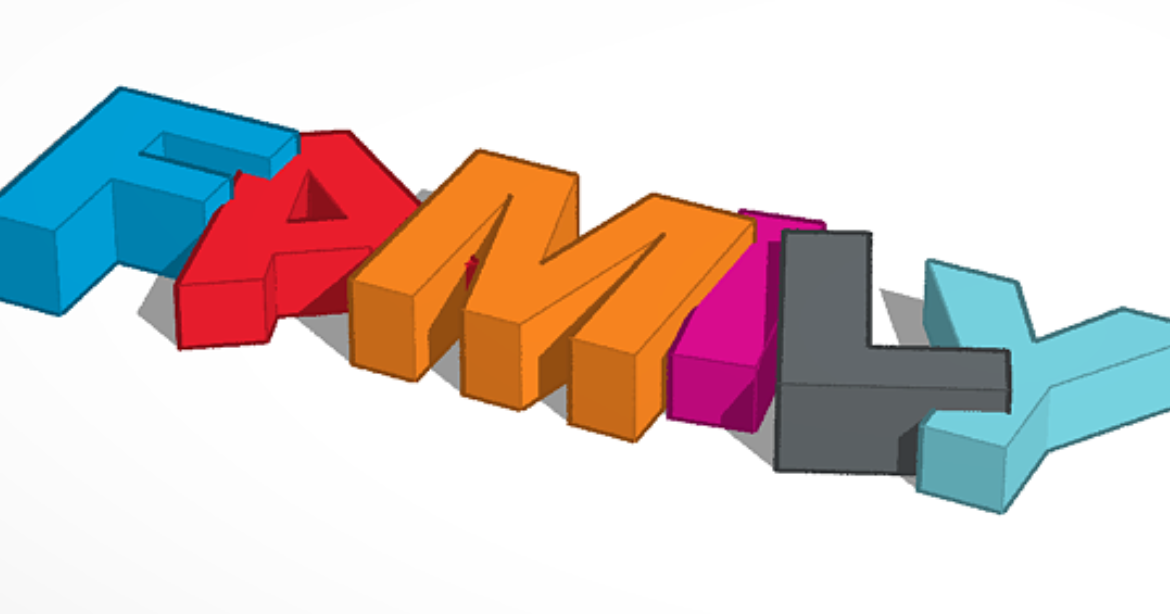 Family Sign by Dmitrys | Download free STL model | Printables.com