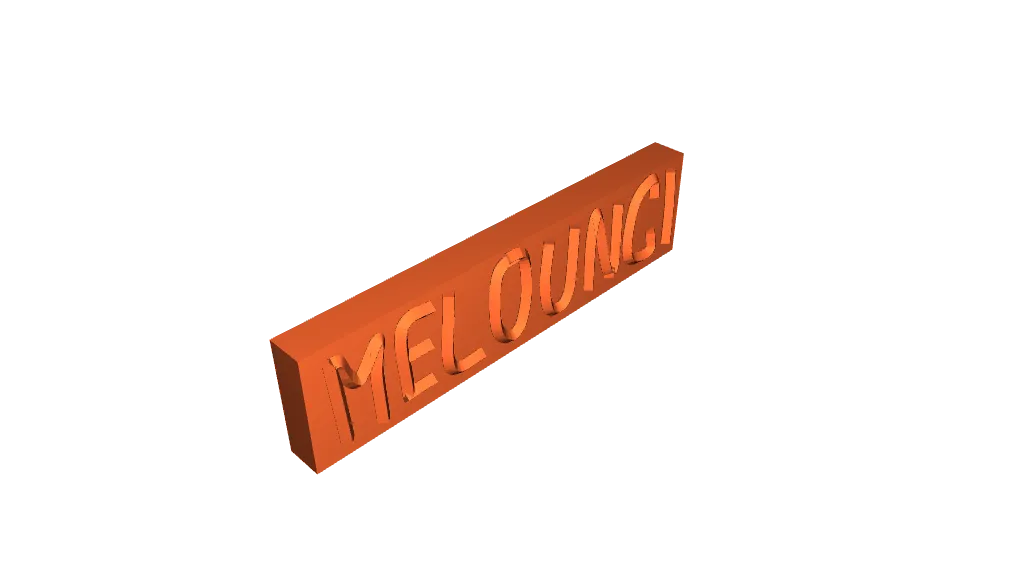 Melon sign by Goom | Download free STL model | Printables.com