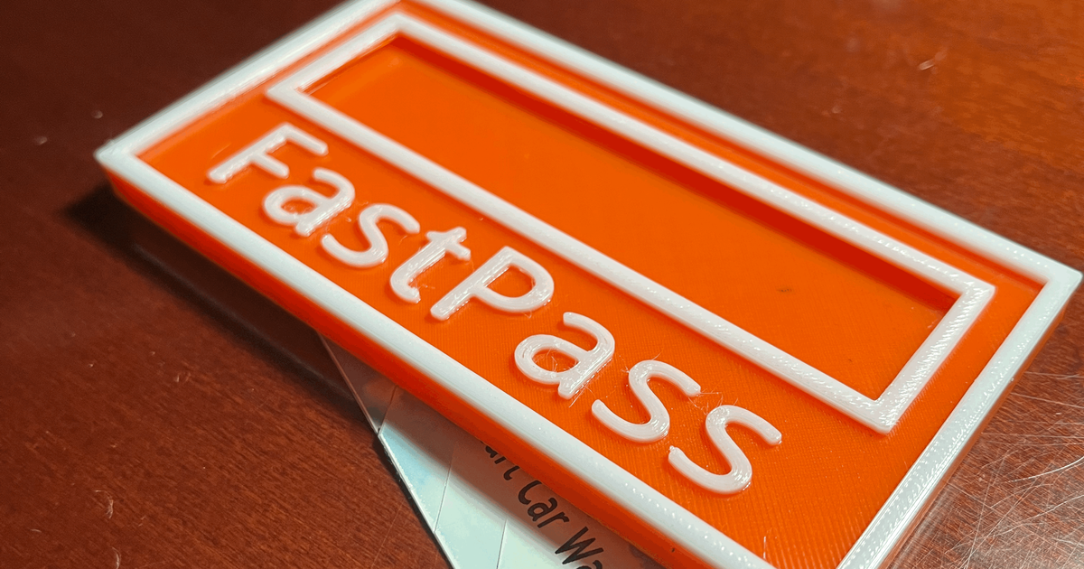 Fast Pass Holder by DVs3D | Download free STL model | Printables.com