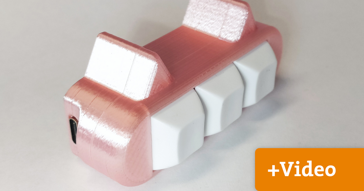 Easy DIY 3 Button Macro Pad by Make'n'Modify | Download free STL model ...