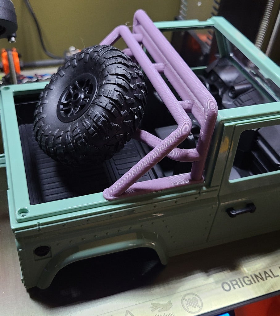 MN90 - D90 Rear Roll Bar with Tire Carrier by SilverBullet126 ...