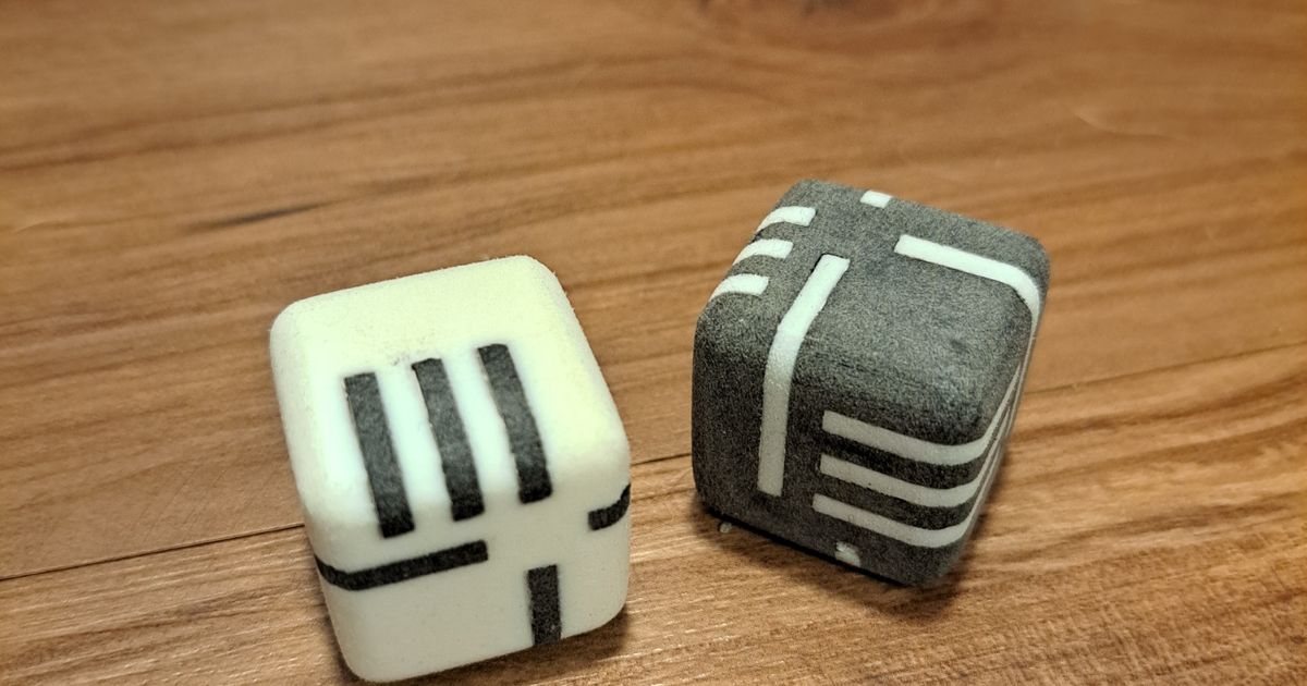 Weird Dice with Inlay by Weedy Splinter | Download free STL model ...