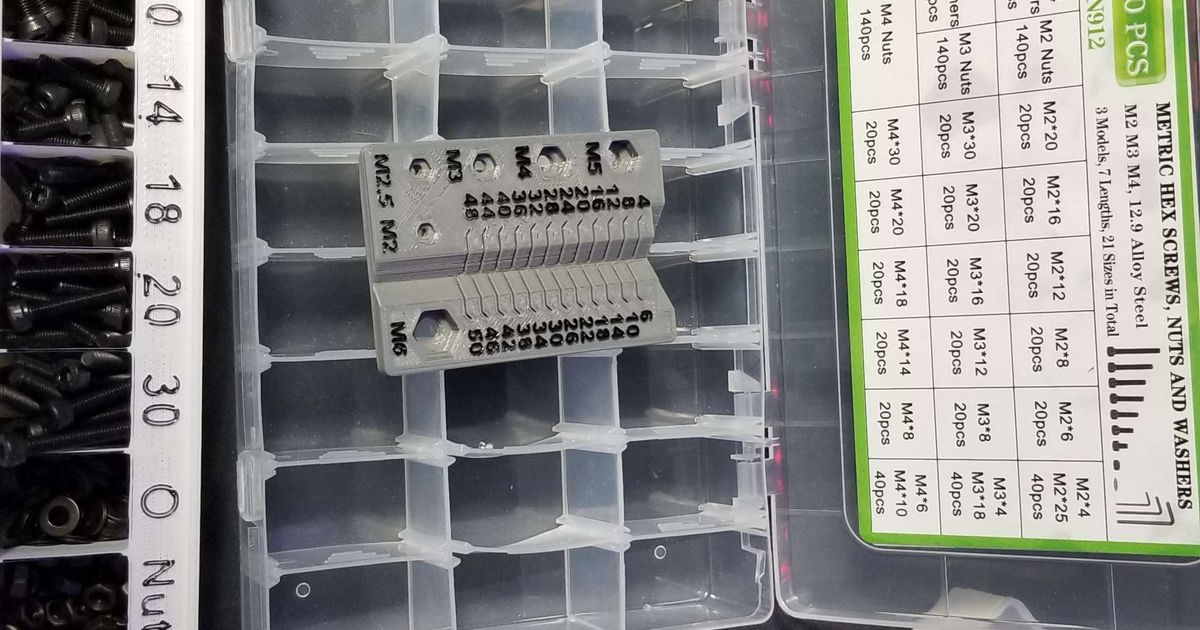 Gridfinity Lite Screw Sorter por Over | Descargar modelo STL gratuito ...