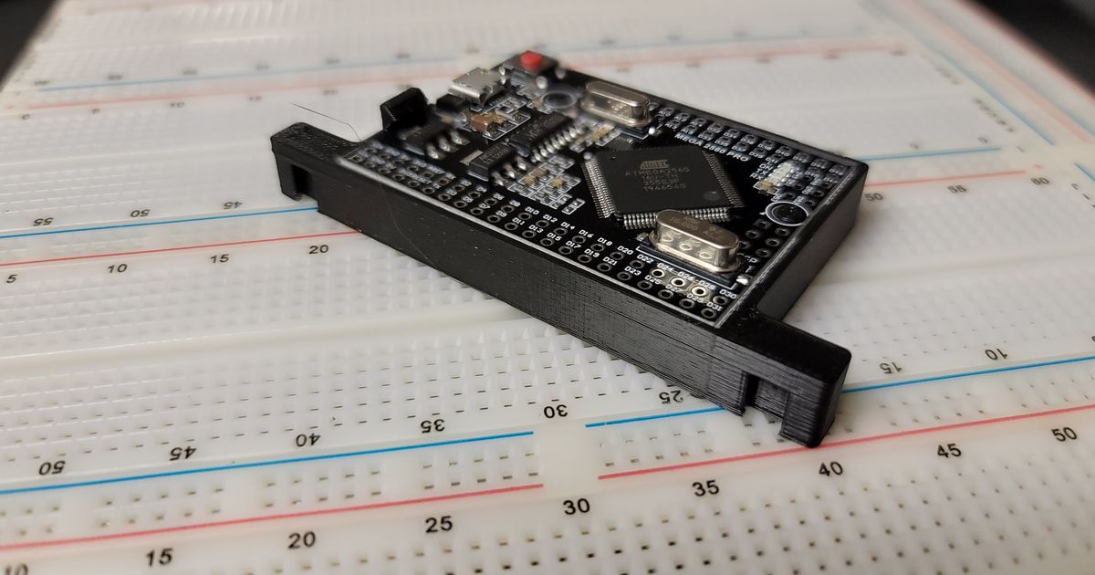 Arduino Mega 2560 Pro Breadboard Mount by hackoholic | Download free ...