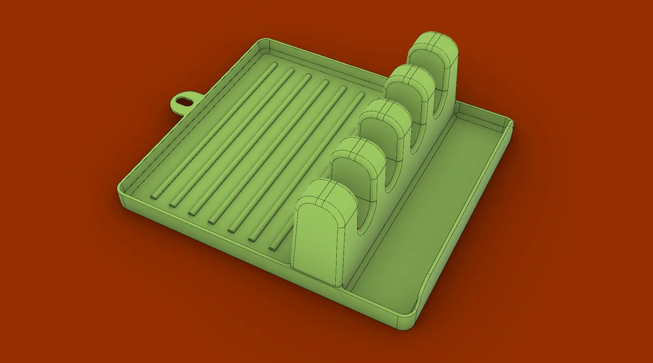 Spoon rest by Ubermeisters | Download free STL model | Printables.com