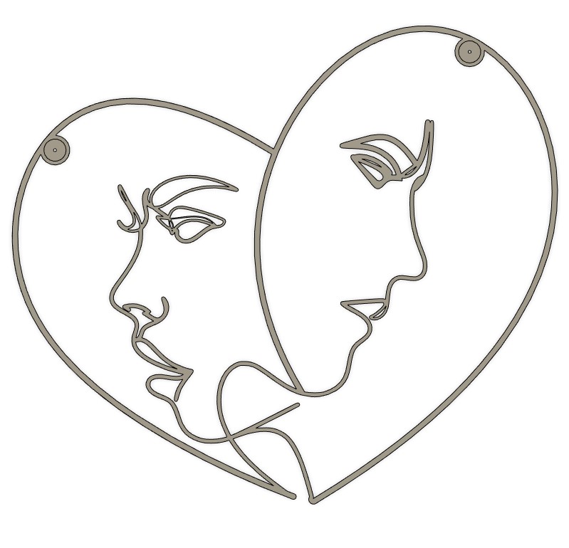 Lines (Two Faces) by jofoeus | Download free STL model | Printables.com