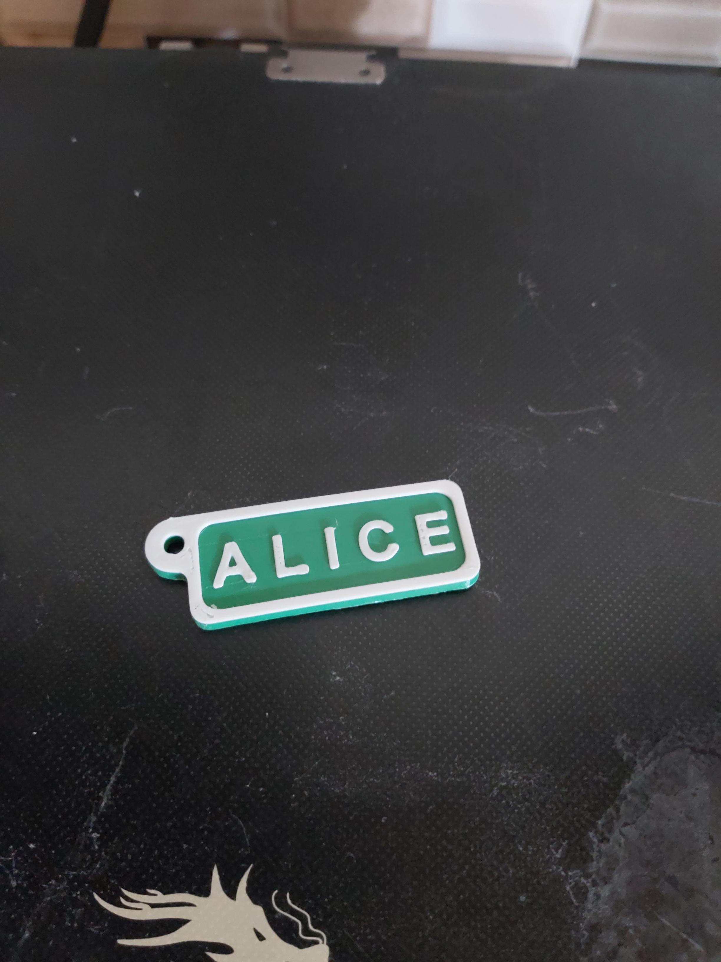 Keychain Name Editable by chumi08 | Download free STL model ...