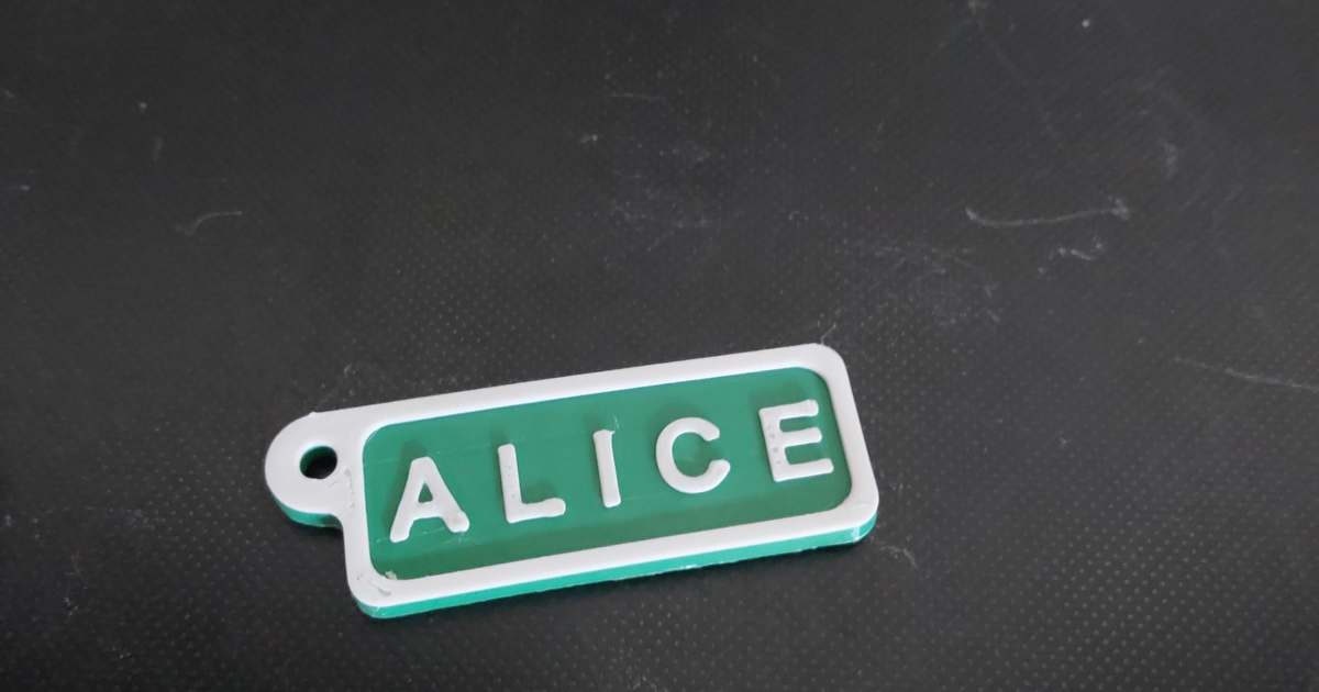 Keychain Name Editable by chumi08 | Download free STL model ...