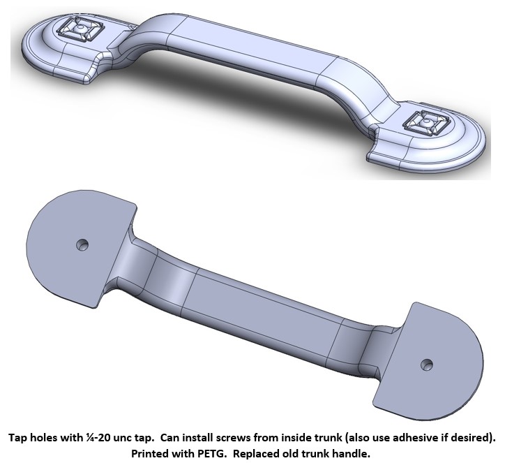 Trunk Handle by garyfain | Download free STL model | Printables.com