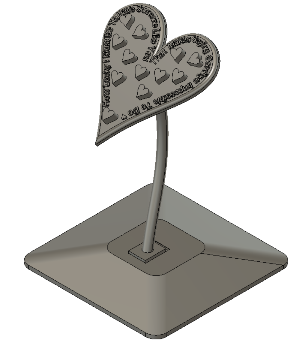 Heart Ring Stand by ReeeTheWizard | Download free STL model ...