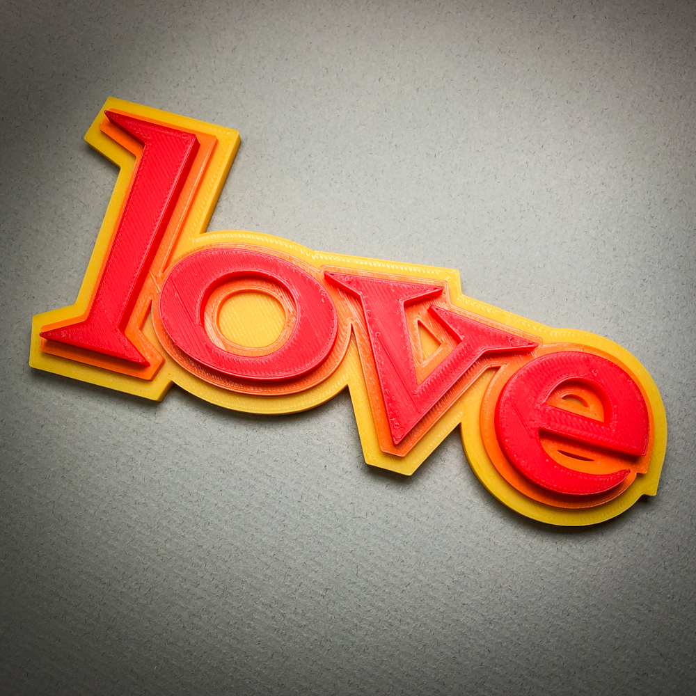 Love in Three Colors by timcel | Download free STL model | Printables.com