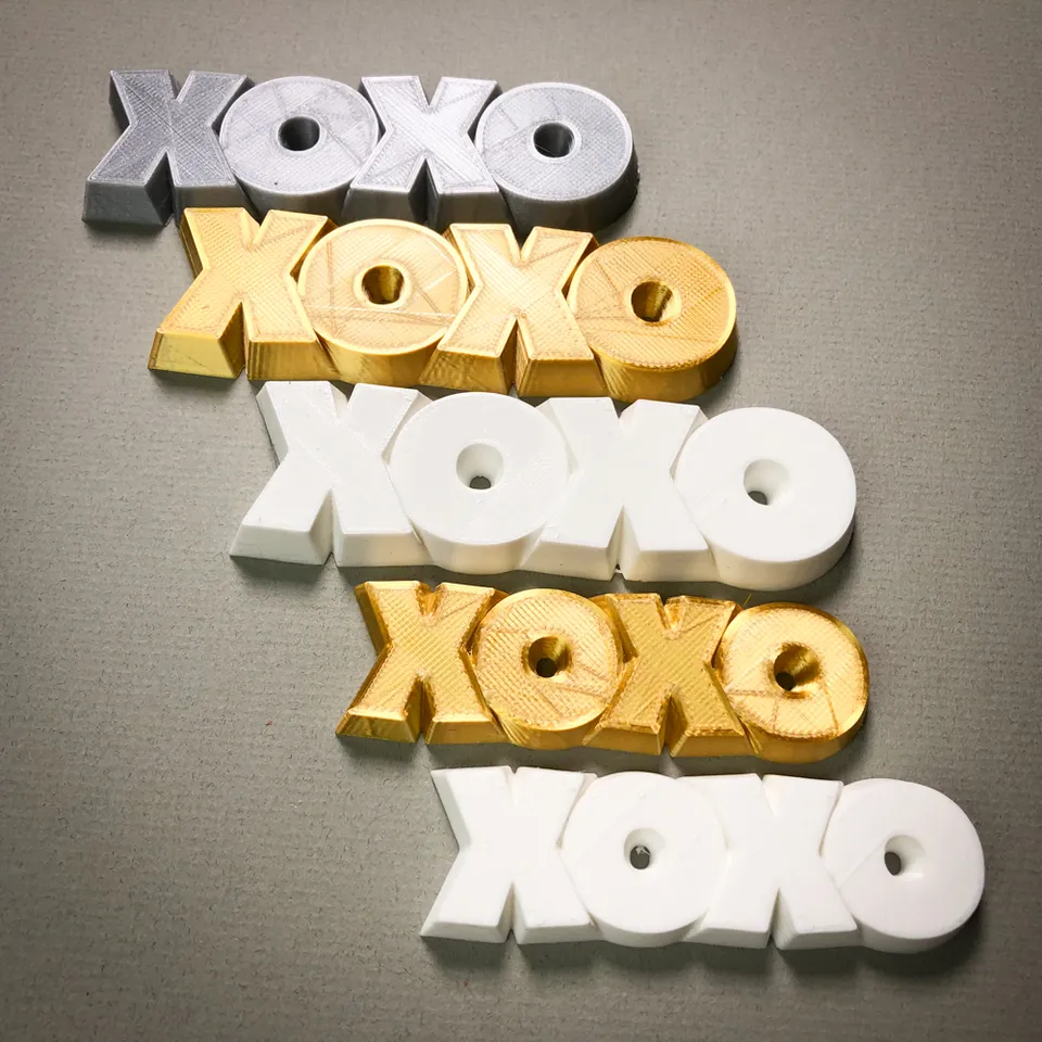 XOXO Hugs and Kisses 2 by timcel | Download free STL model | Printables.com