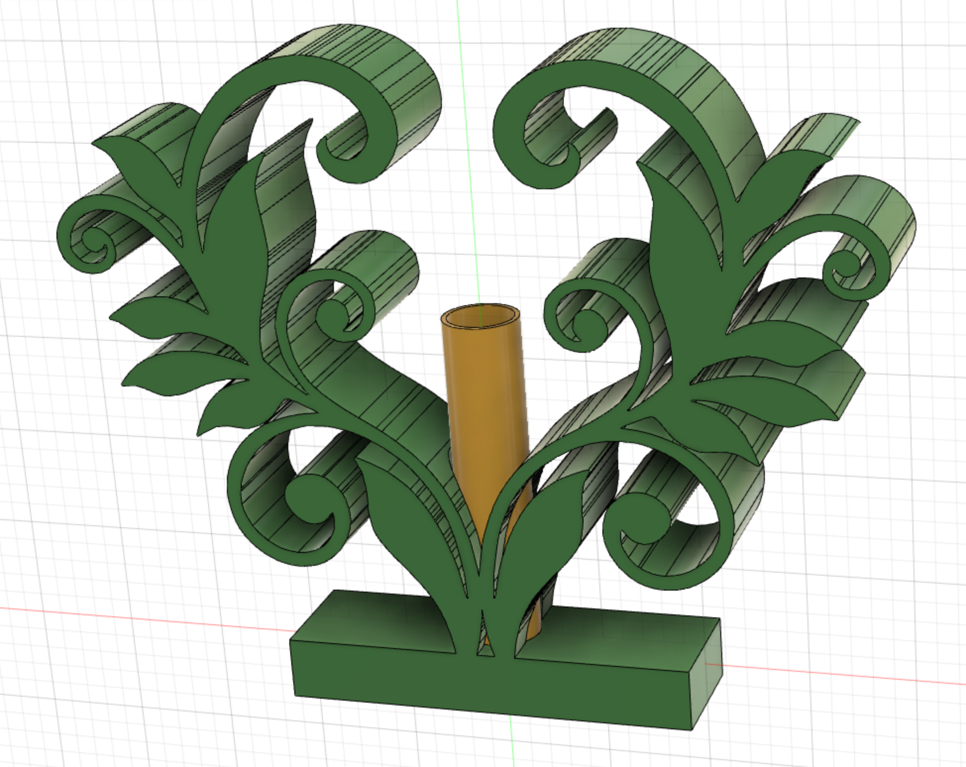 Coeur branches mini vase by PhenixPapillon | Download free STL model ...