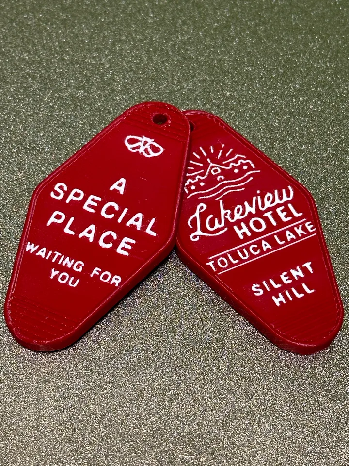 Lakeview Hotel keychain - Silent Hill 2 by Desmait | Download free STL ...