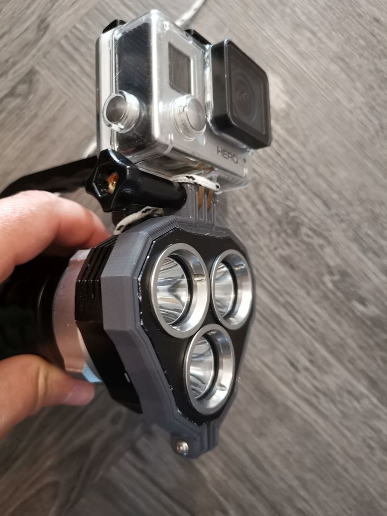 Sofirn SD01 GoPro Mount (Scuba Diving Light) by BubTec | Download free ...