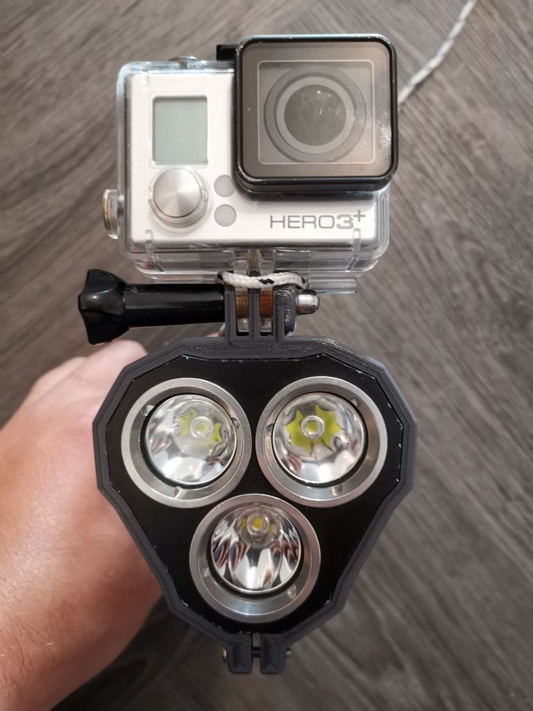 Sofirn SD01 GoPro Mount (Scuba Diving Light) by BubTec | Download free ...