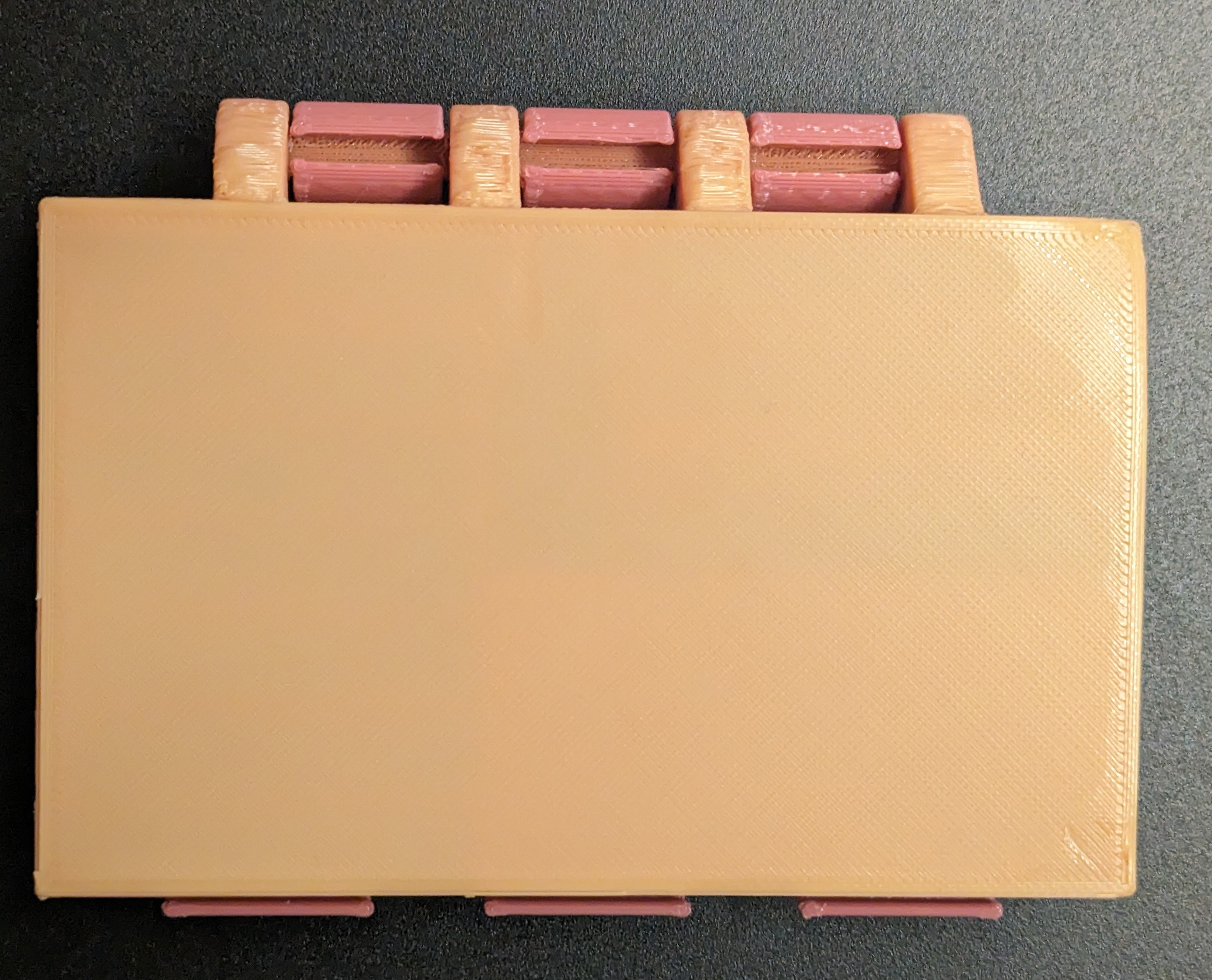 Fully 3D Printed 4-Segment Configurable Storage Box With Hinged Lid and ...