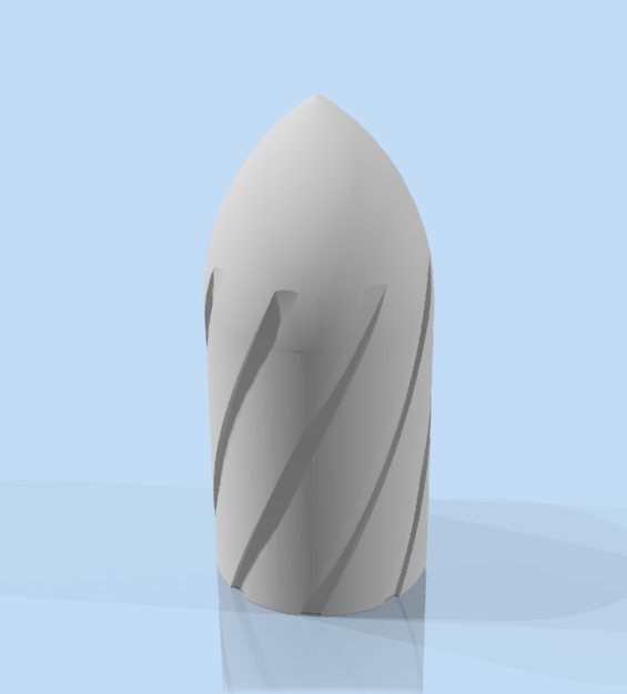 68 Cal Projectile pointy version por Randomdude | Descargar modelo STL ...