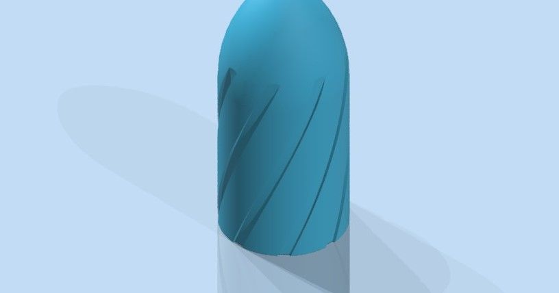 68 Cal Projectile pointy version by Randomdude | Download free STL ...