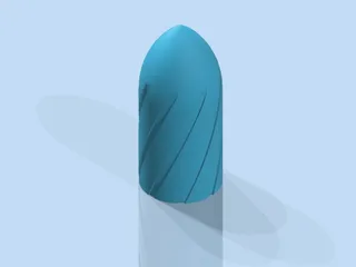 68 Cal Projectile pointy version by Randomdude | Download free STL ...