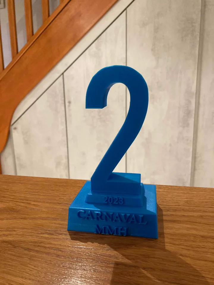 Number Trophy by Roiku | Download free STL model | Printables.com