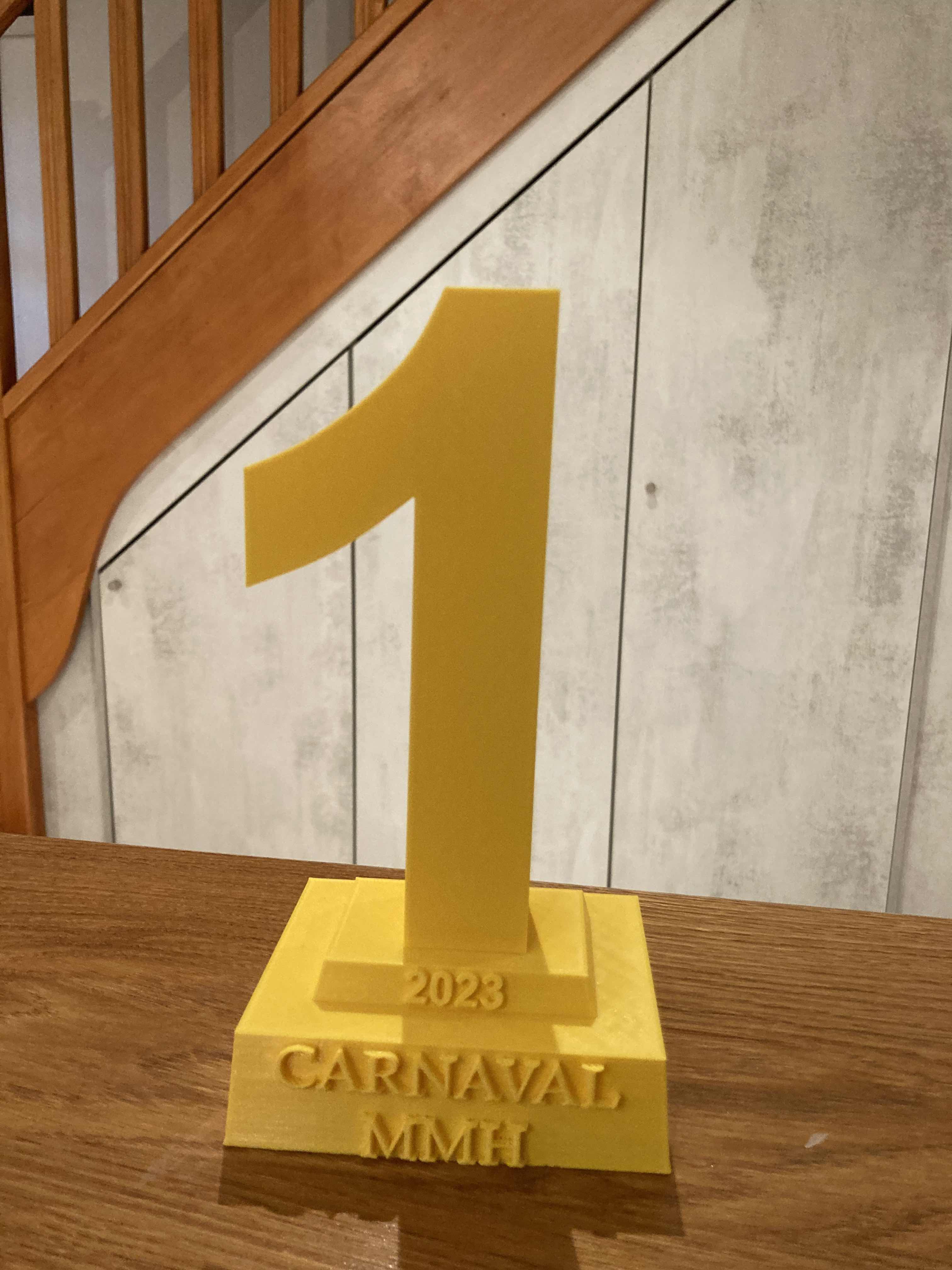 Number Trophy by Roiku | Download free STL model | Printables.com