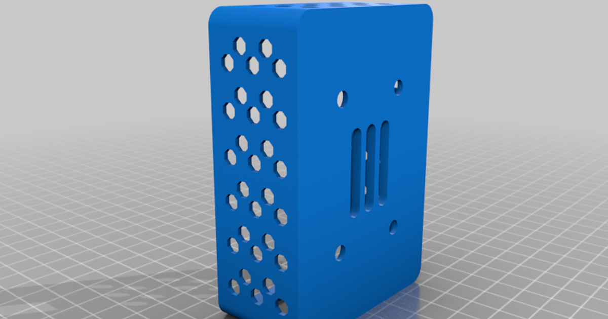 Wall support for a Raspberry Pi 3 Model B+ standard case by Pierre ...