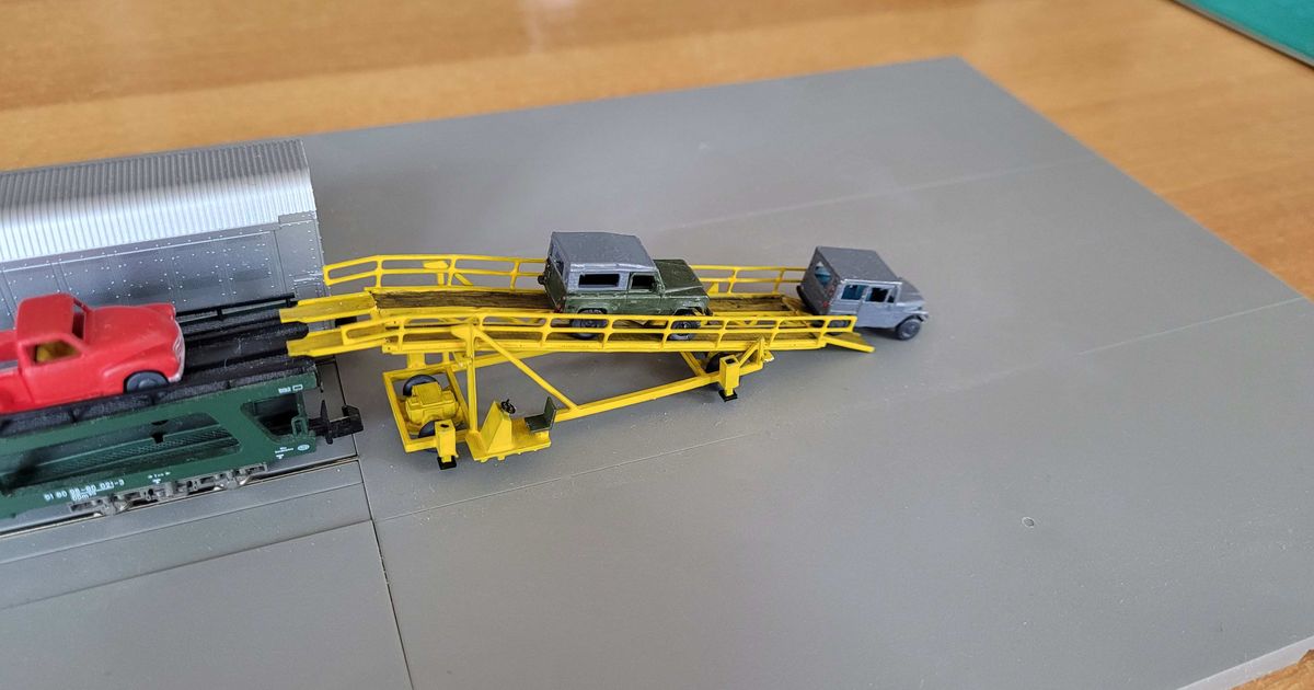 Ajkochev's car loading ramp (1-160) by Slanjonok | Download free STL ...