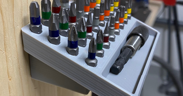 Hex Bit Holder (removable) by Woodenti | Download free STL model ...