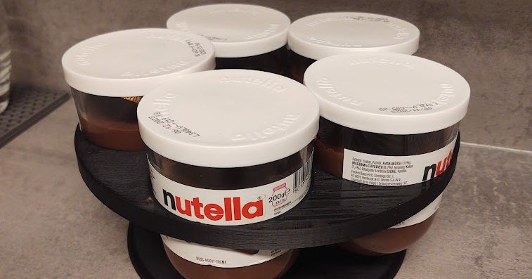 Rotating Nutella Stand by Markus | Download free STL model | Printables.com