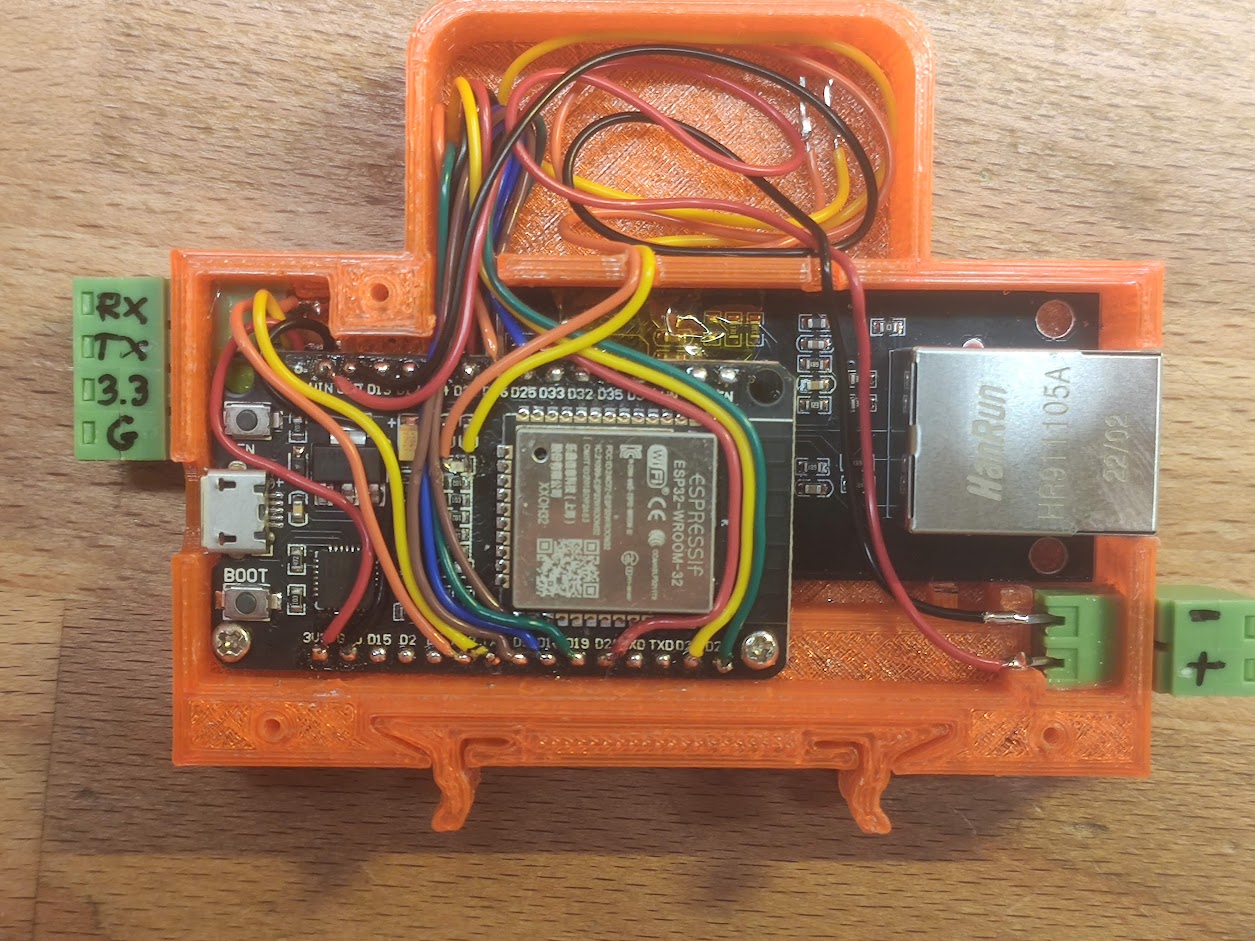 DIN rail mount ESP32 + Lan8720 by batteria_ | Download free STL model ...