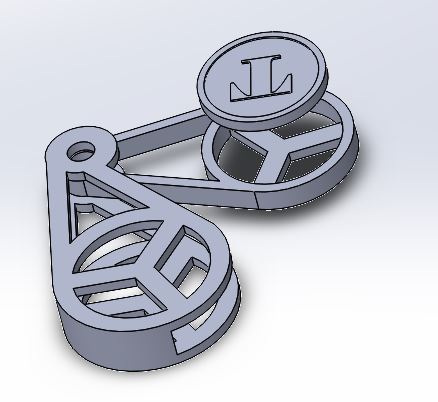 Trolley Token Keychain (Euro) by OverGrownDwarf | Download free STL ...