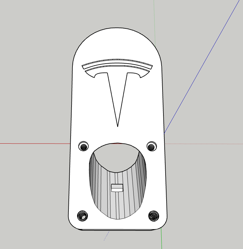 Tesla Charge Plug and Cord Holder by Area 55 Labs | Download free STL ...