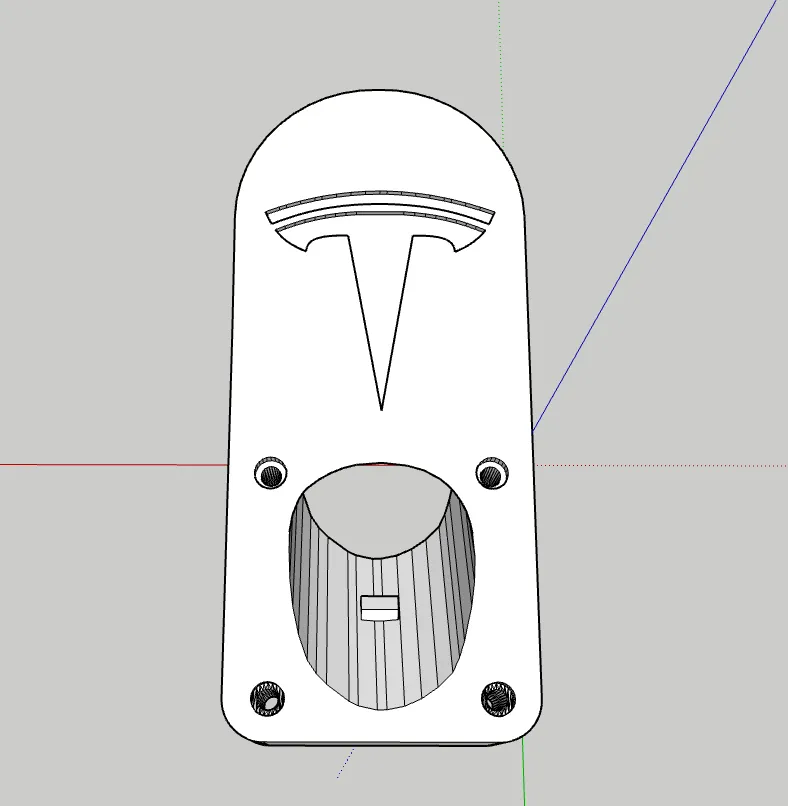 Tesla Charge Plug and Cord Holder by Area 55 Labs | Download free STL ...
