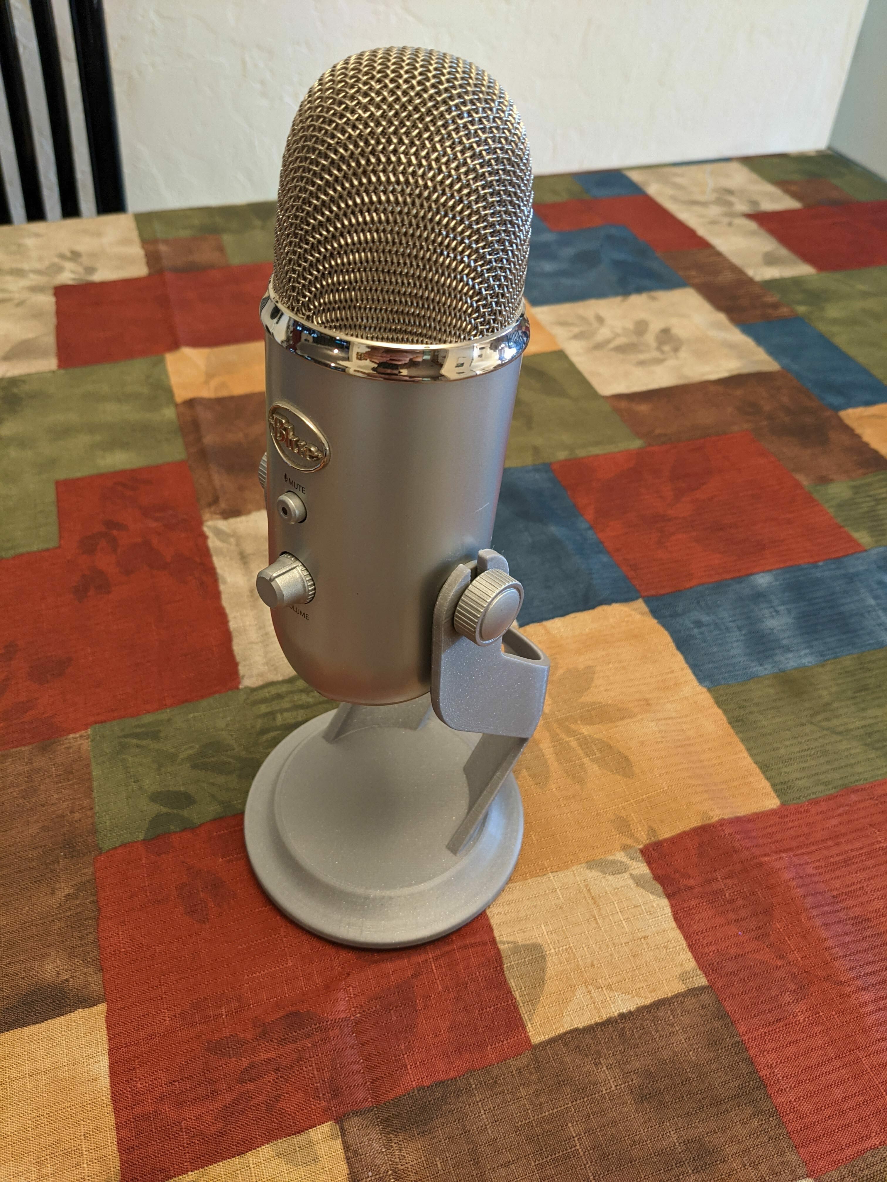 Blue Yeti OEM-Style Microphone Stand by Kirk Makes Things | Download ...
