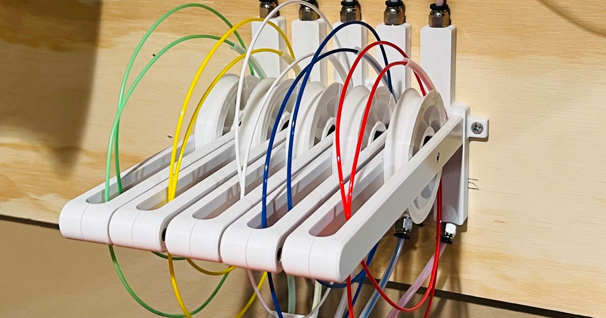 A Better 5-Wheel Filament Buffer by thomergil | Download free STL model ...