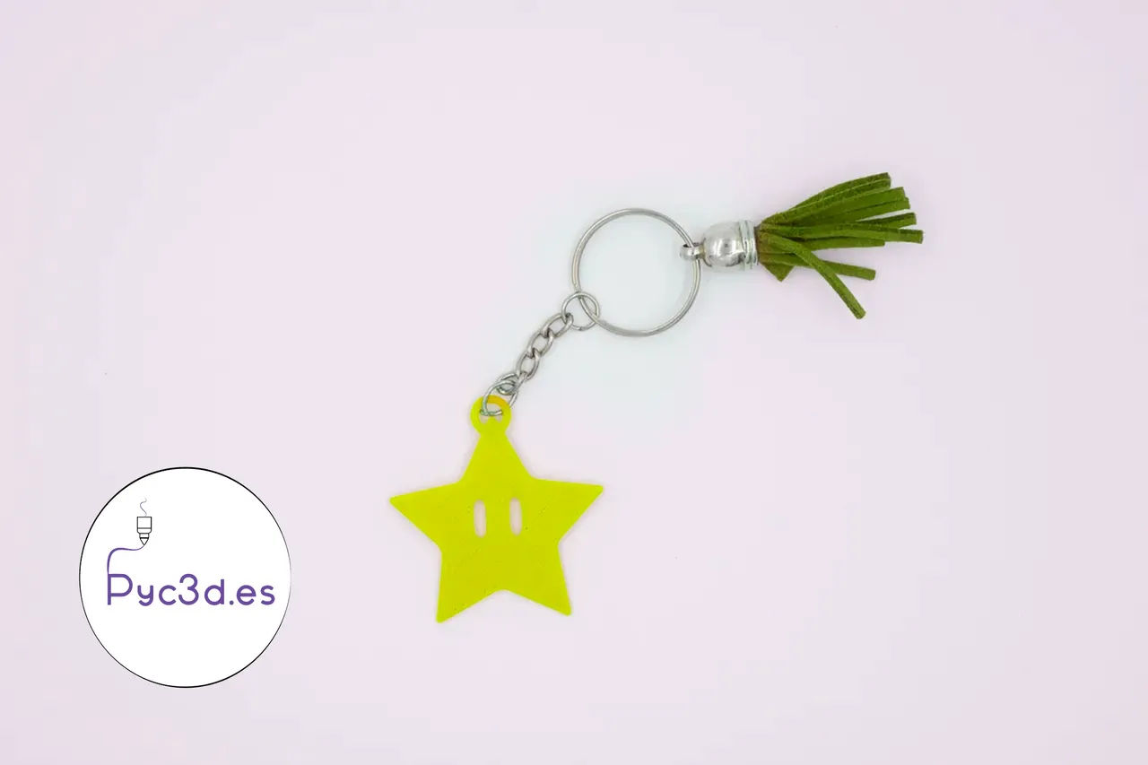 STAR SUPER MARIO BROS KEYCHAIN by PYC3D.ES | Download free STL model ...