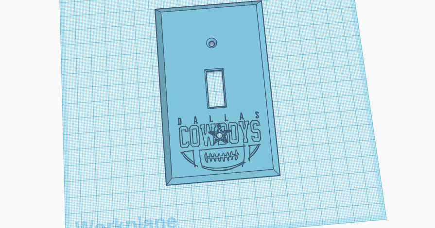 dallas cowboys lightswitch cover by Marlin | Download free STL model | Printables.com