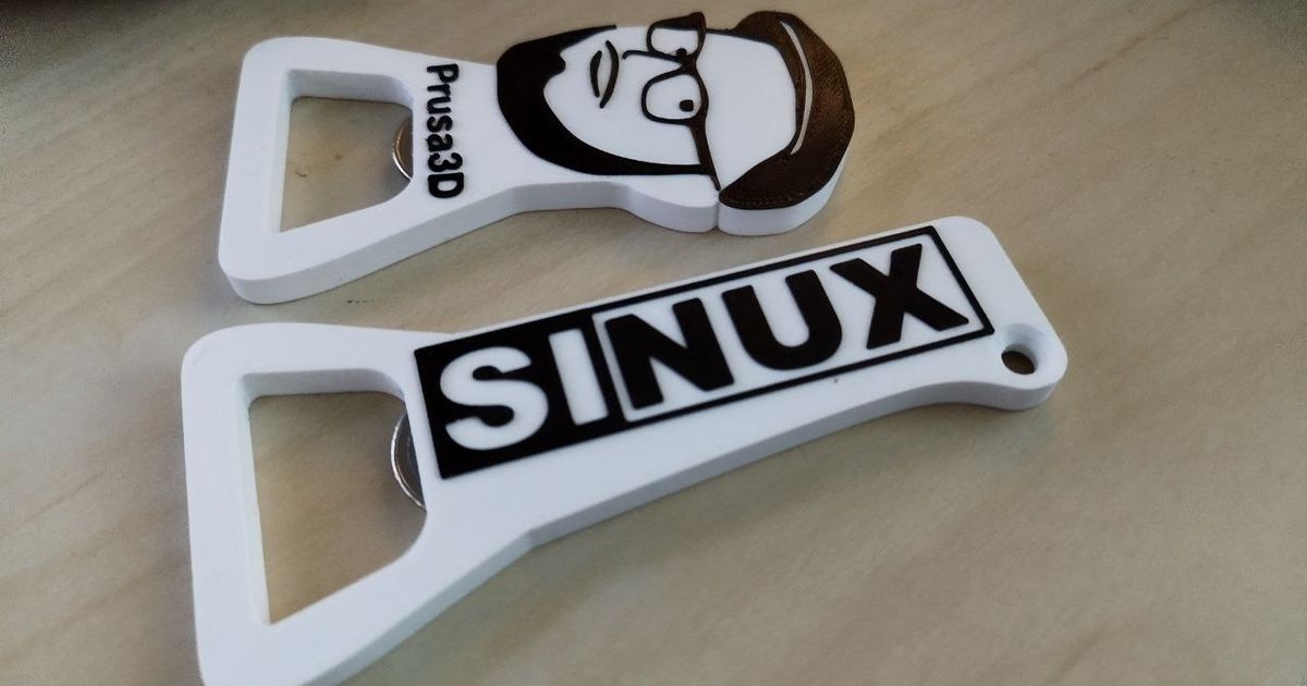 SINUX Bottle opener by SQ9MDD | Download free STL model | Printables.com