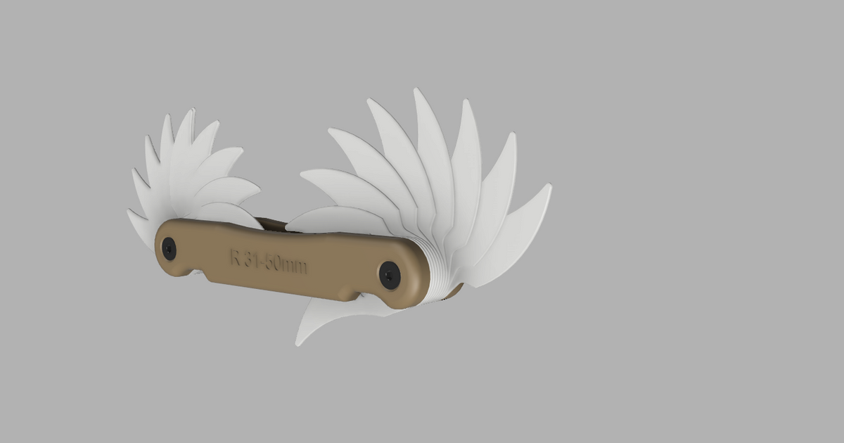 Radius Gauge 31-50mm by Jaha | Download free STL model | Printables.com