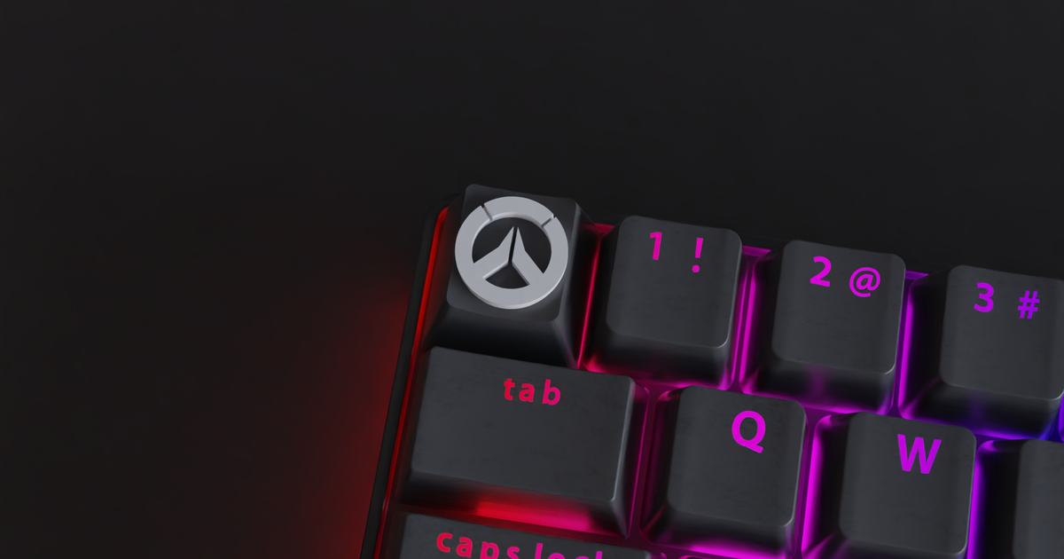 Keycap Overwatch by braga3dprint | Download free STL model | Printables.com