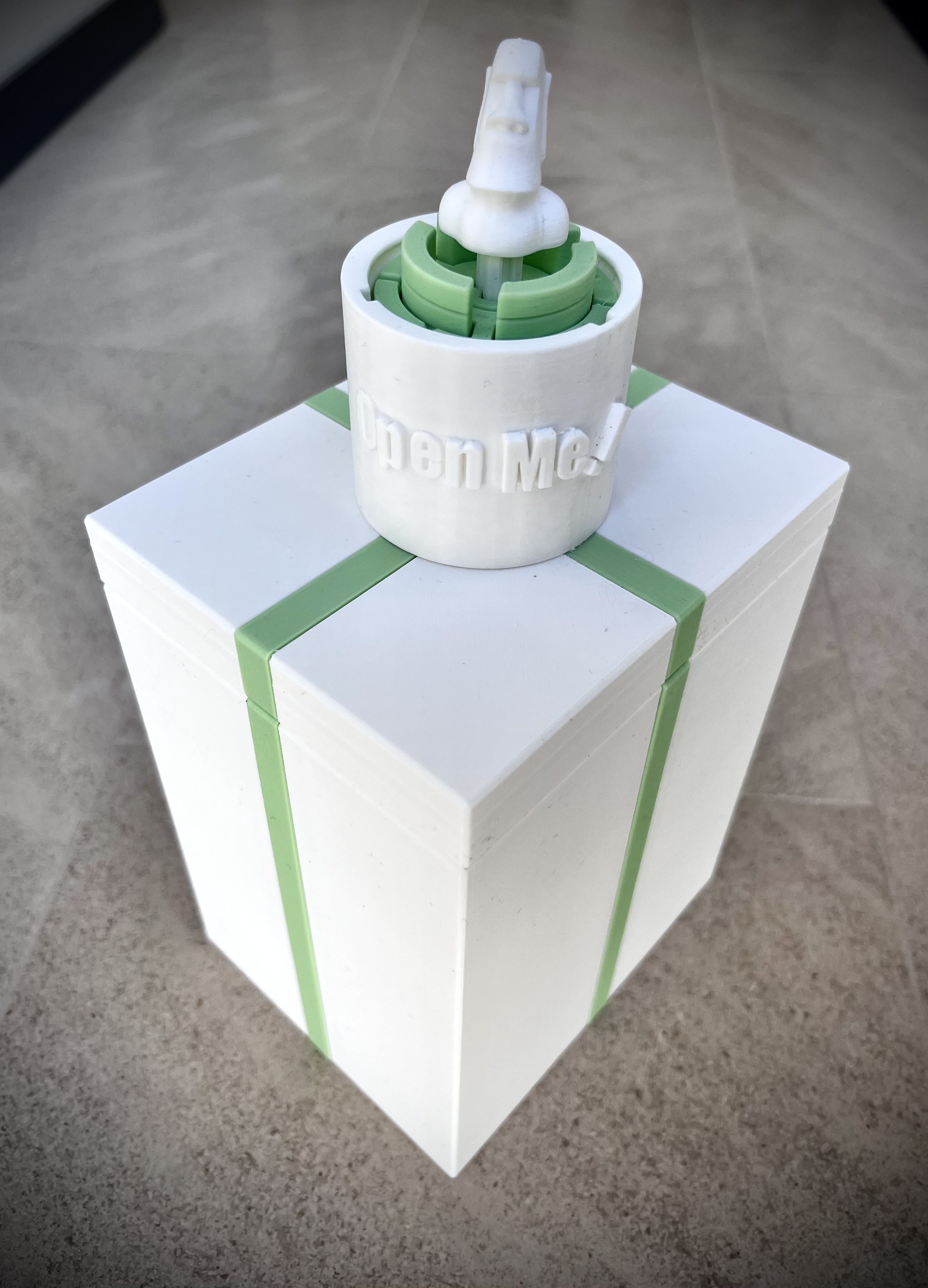 Gift Box for Moai Case with 3D Printy Print in place Puzzle by Pierre ...