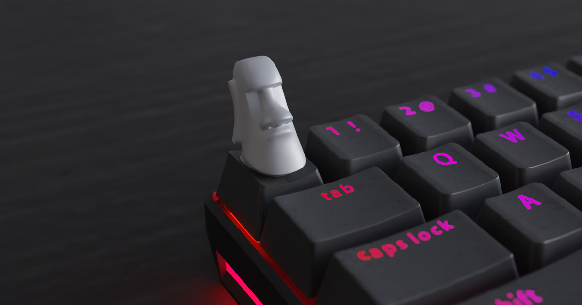 Keycap Moai por braga3dprint | Descargar modelo STL gratuito | Printables.com