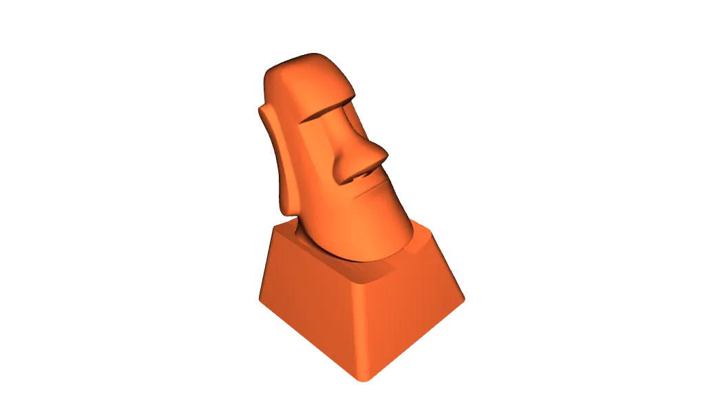 Keycap Moai by braga3dprint | Download free STL model | Printables.com