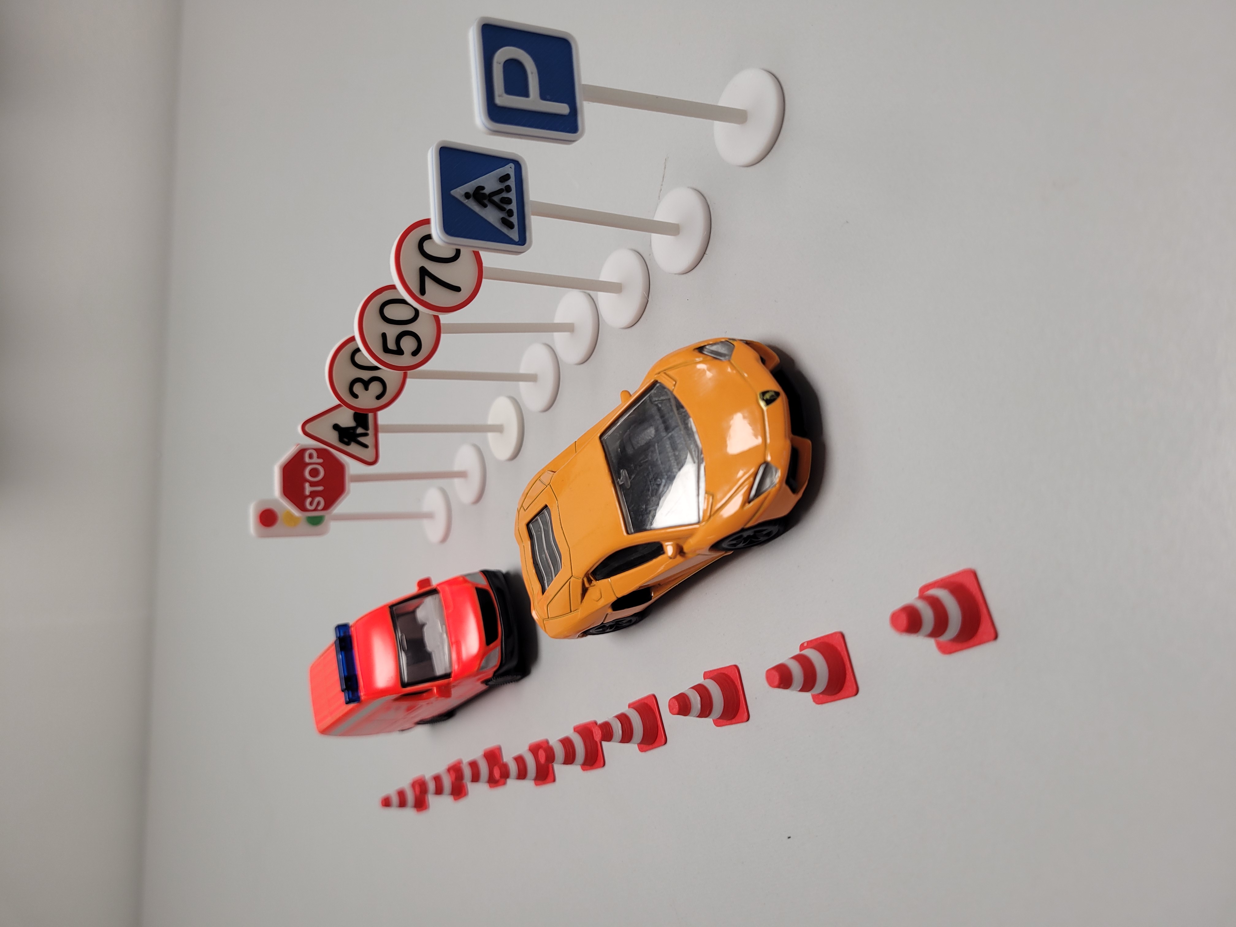 Verkehrsschilder / Traffic Signs (Multicolor/Unicolor) Siku/Hot Wheels ...