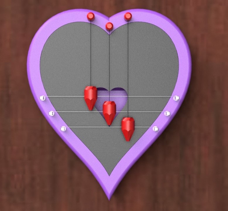 I Heart Door Harps by OpenFabPDX | Download free STL model | Printables.com