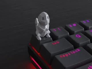 Keycap Low Poly Charmander by braga3dprint | Download free STL model ...